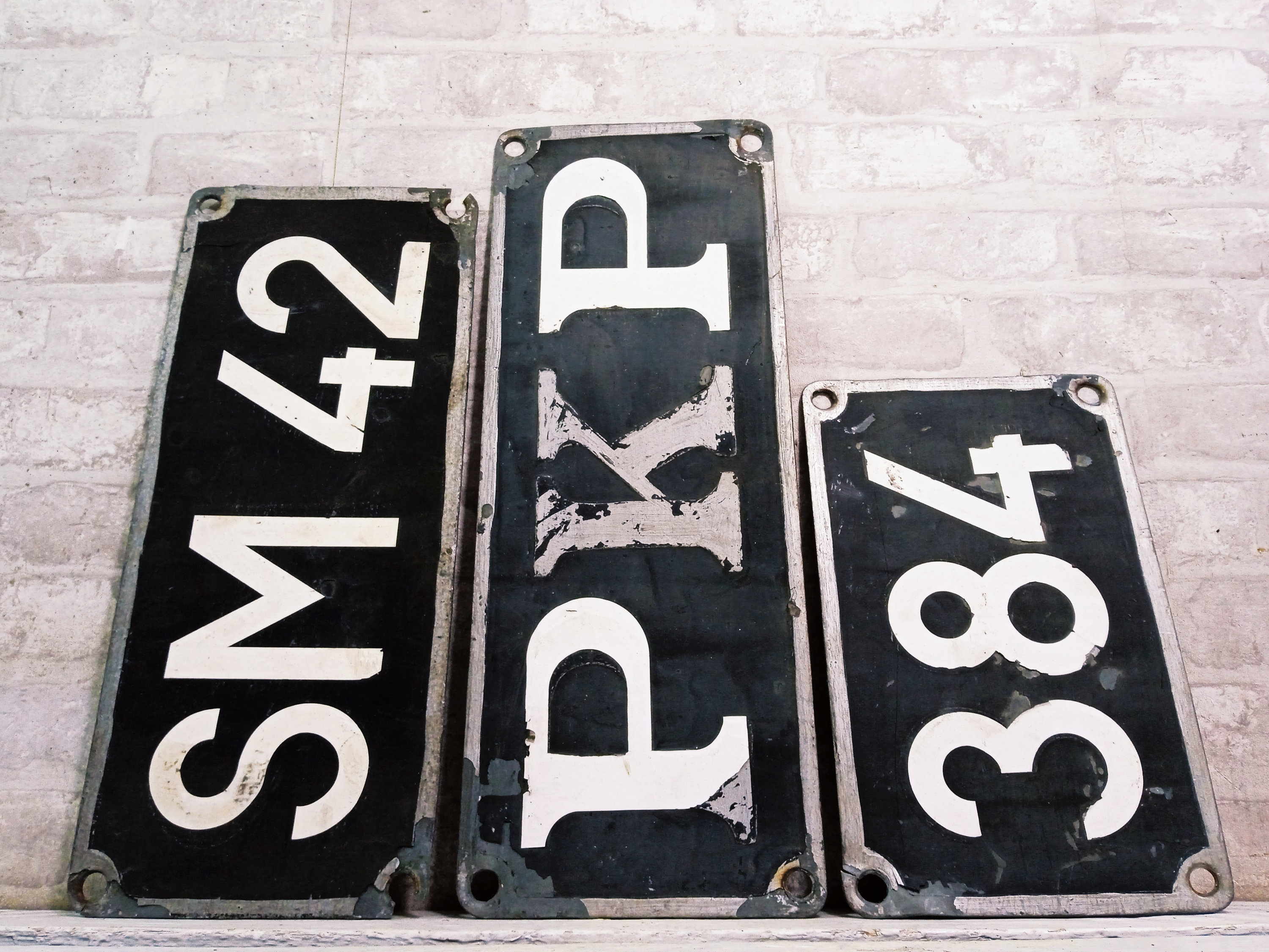 Vintage Locomotive Side Numbers, Train Plate Numbers, Old Locomotive ...