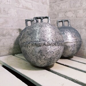 Vintage Set of 3 Buoys, Retro Nautical Decor, Antique Marine Floats ...