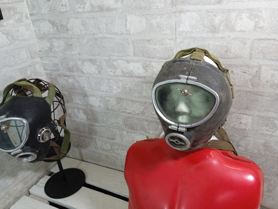 Vintage Polish GSP-M Gas Mask, Retro Military Respirator, Antique Civil ...