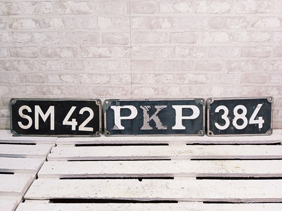 Vintage Locomotive Side Numbers, Train Plate Numbers, Old Locomotive ...