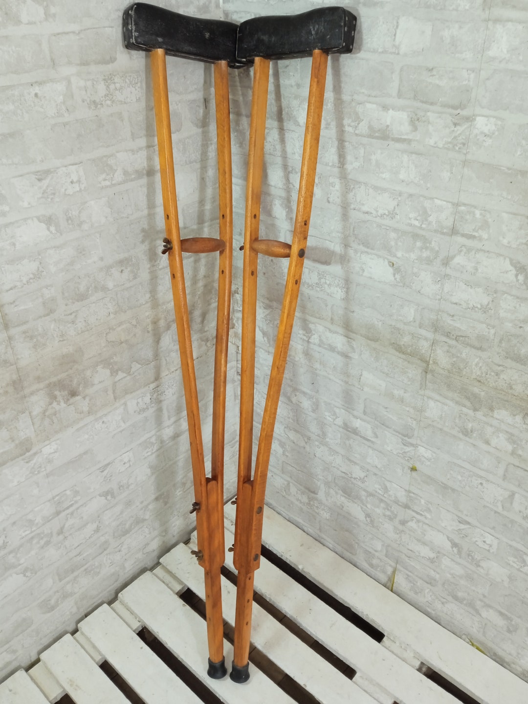 Vintage Walking Crutches, Antique Mobility Aids, Retro Medical ...