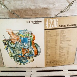 VINTAGE PERKINS ENGINE Poster Vintage Engine Poster Old Decoration - Etsy