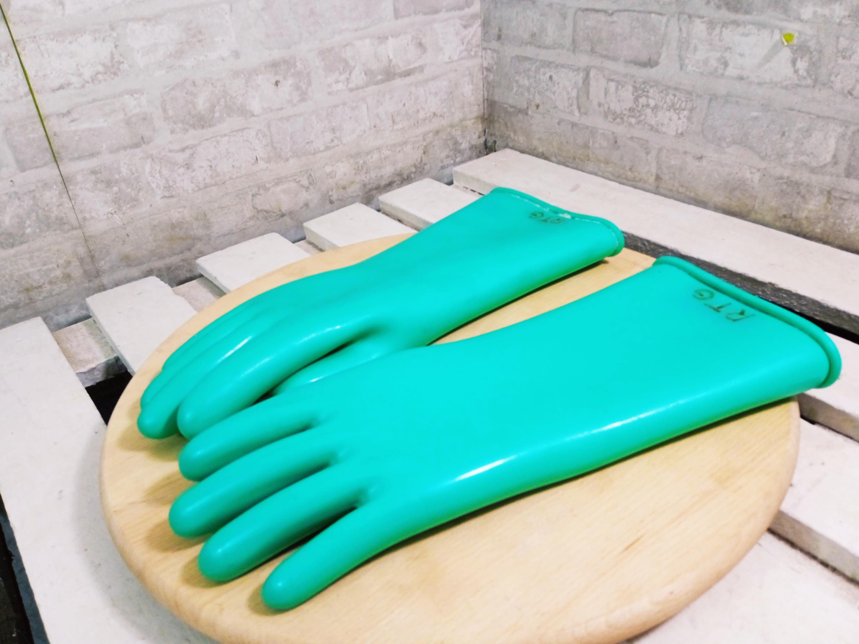 Turquoise Hospital X-ray Gloves Retro Medical Protective Gear Antique Radiology Equipment, X-ray ...