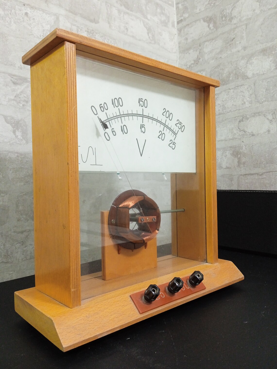 VINTAGE Ammeter Voltmeter Vintage Electricity Meter Electricity Checker ...