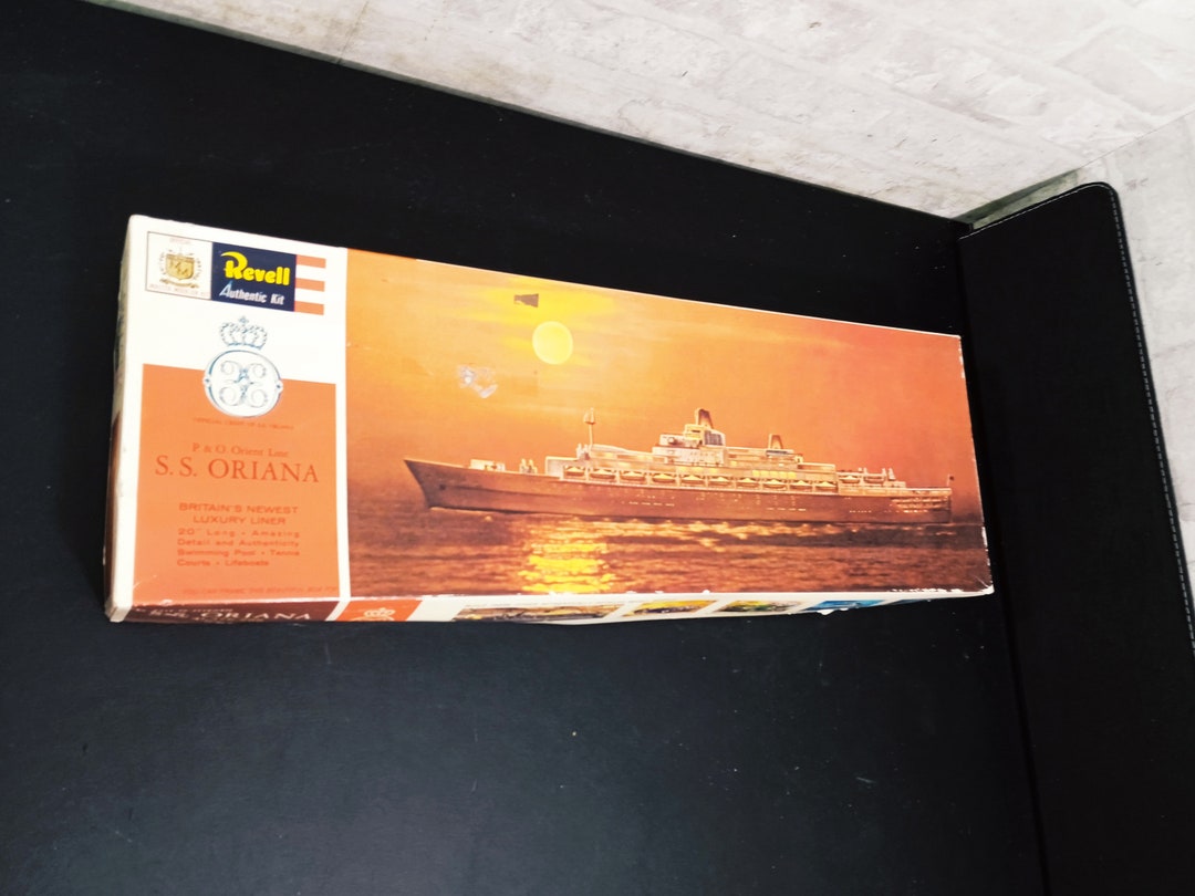 Vintage S.S. Oriana Model Kit Antique Ship Model Collectible Maritime ...