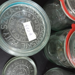 Vintage Set of 4 Jars With Lids - Antique Glass Storage Jars ...