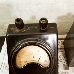 Vintage Laboratory Ammeter, Antique Electrical Measuring Device, Retro ...