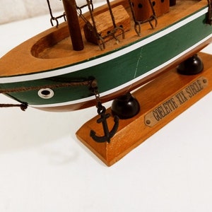 Vintage Ship Figurine - Antique Nautical Model | Collectible Historical ...