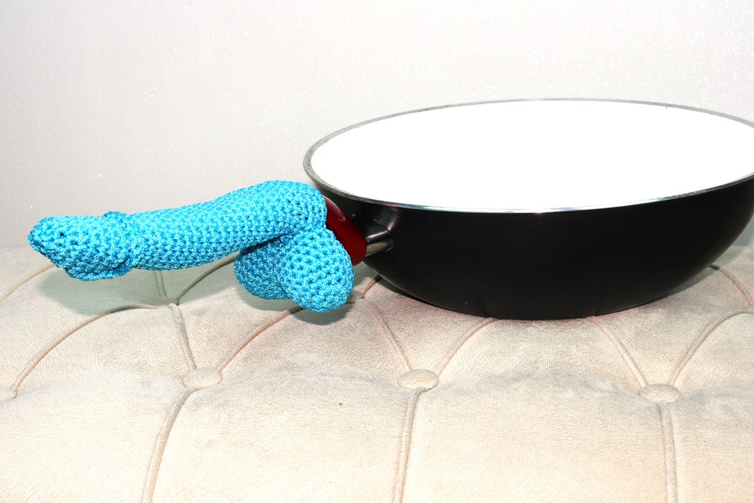 Funny Penis Pot Holder, Crochet Penis, Gag Gift, Naughty Pot Cover ...