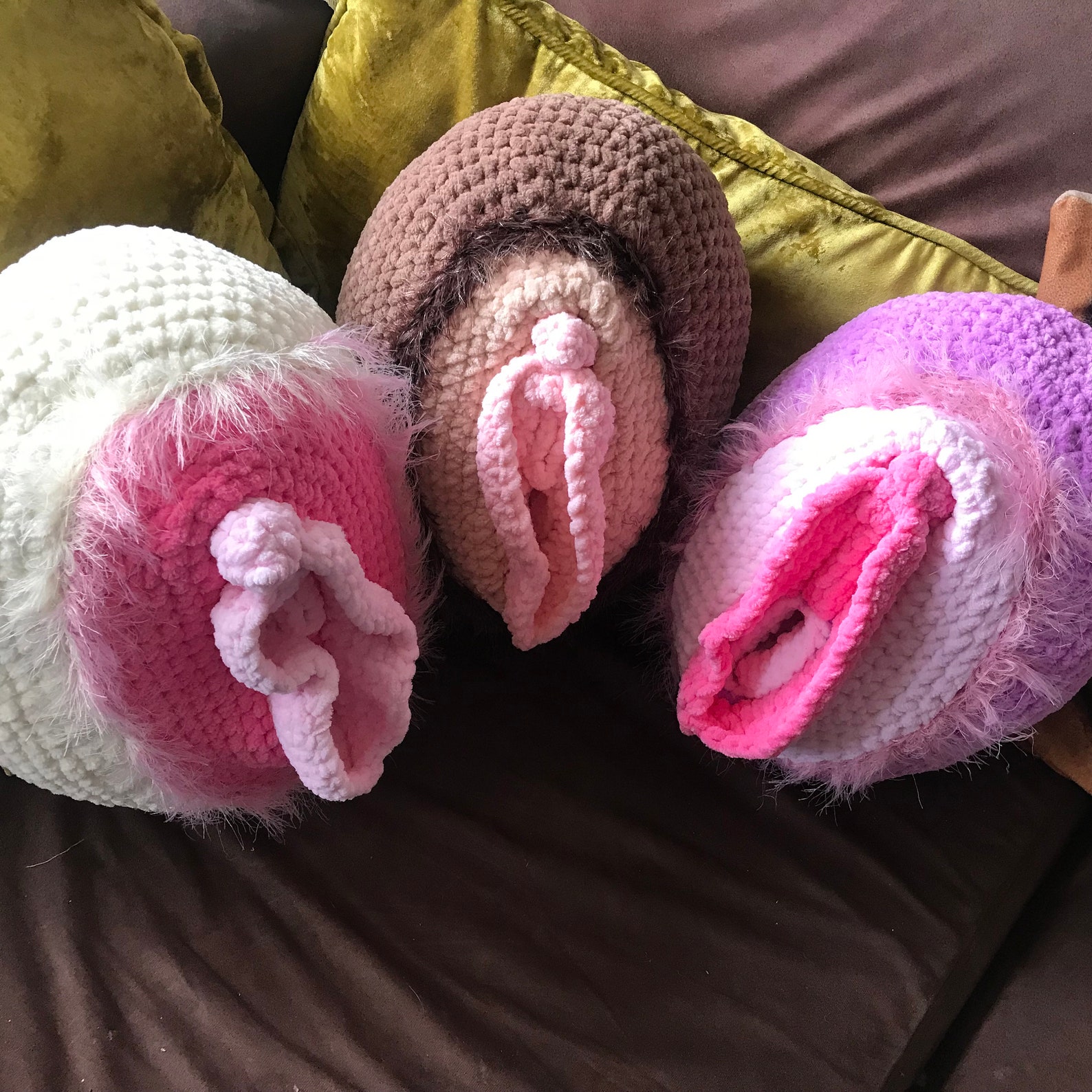 Crochet Vulvavagina Cushionplush Vulva Toy Pussy Etsy