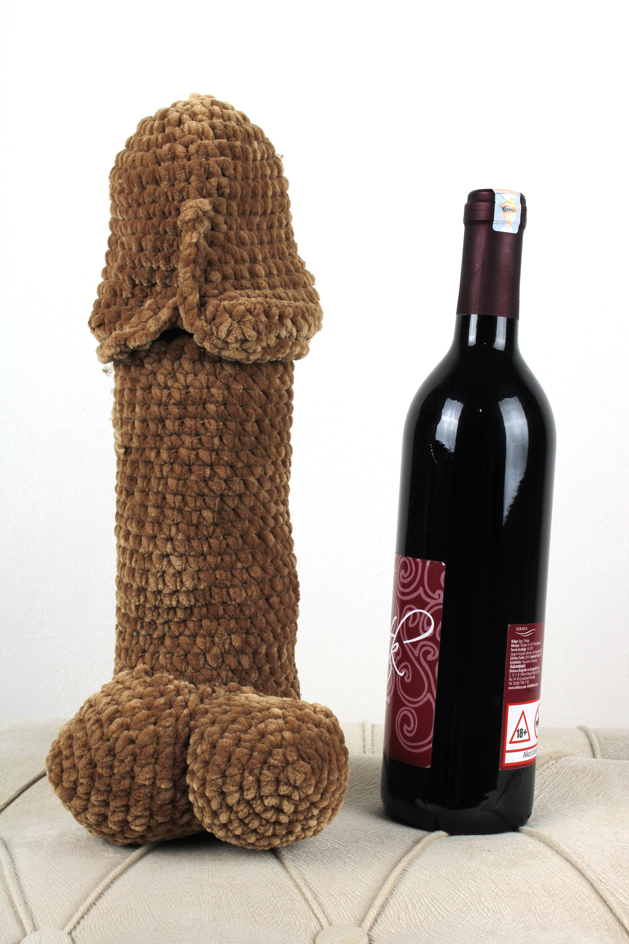 Penis Wine Bag Holder Winedick Wine Bag Crochet Penis Etsy