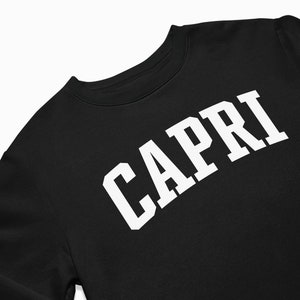 Capri Sweatshirt: Capri Italy Crewneck / College Style - Etsy UK