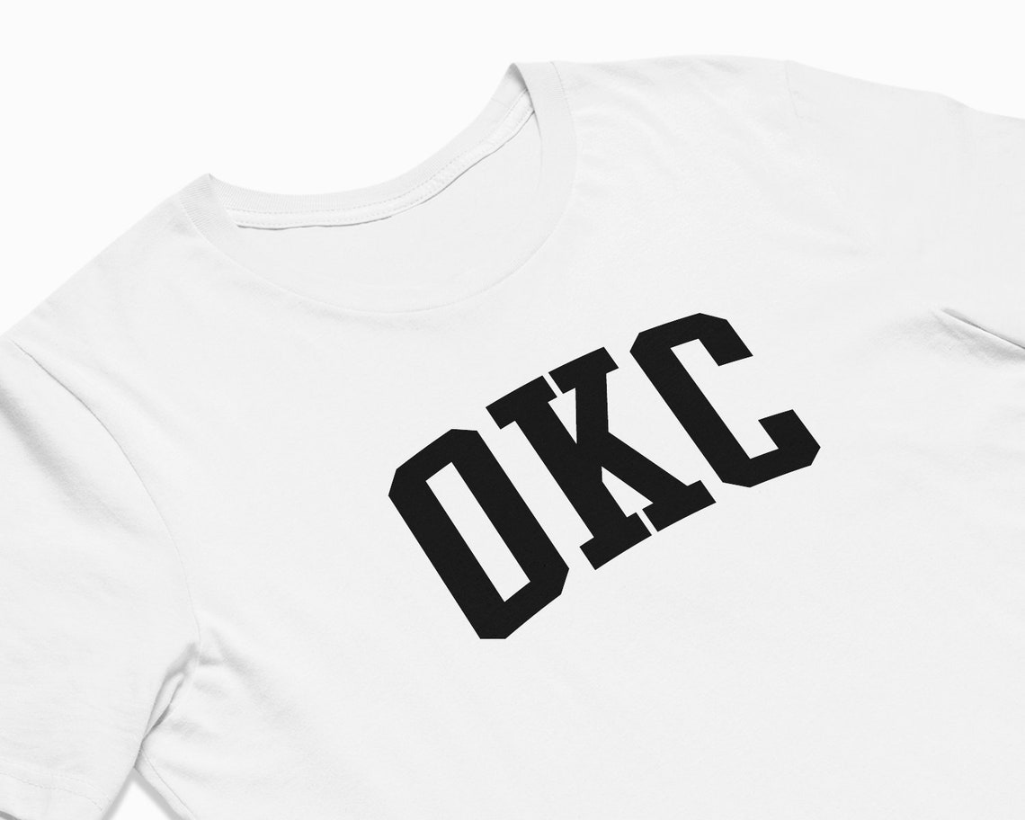 OKC Shirt: Oklahoma City T-Shirt / College Style T-Shirt / | Etsy