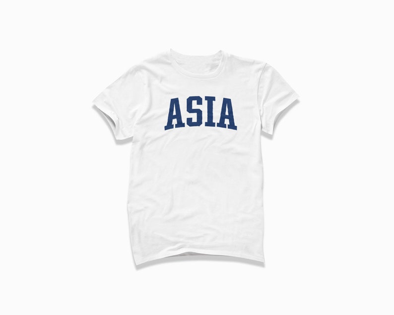 Asia Shirt: Asia T-shirt / College Style T Shirt / Vintage - Etsy
