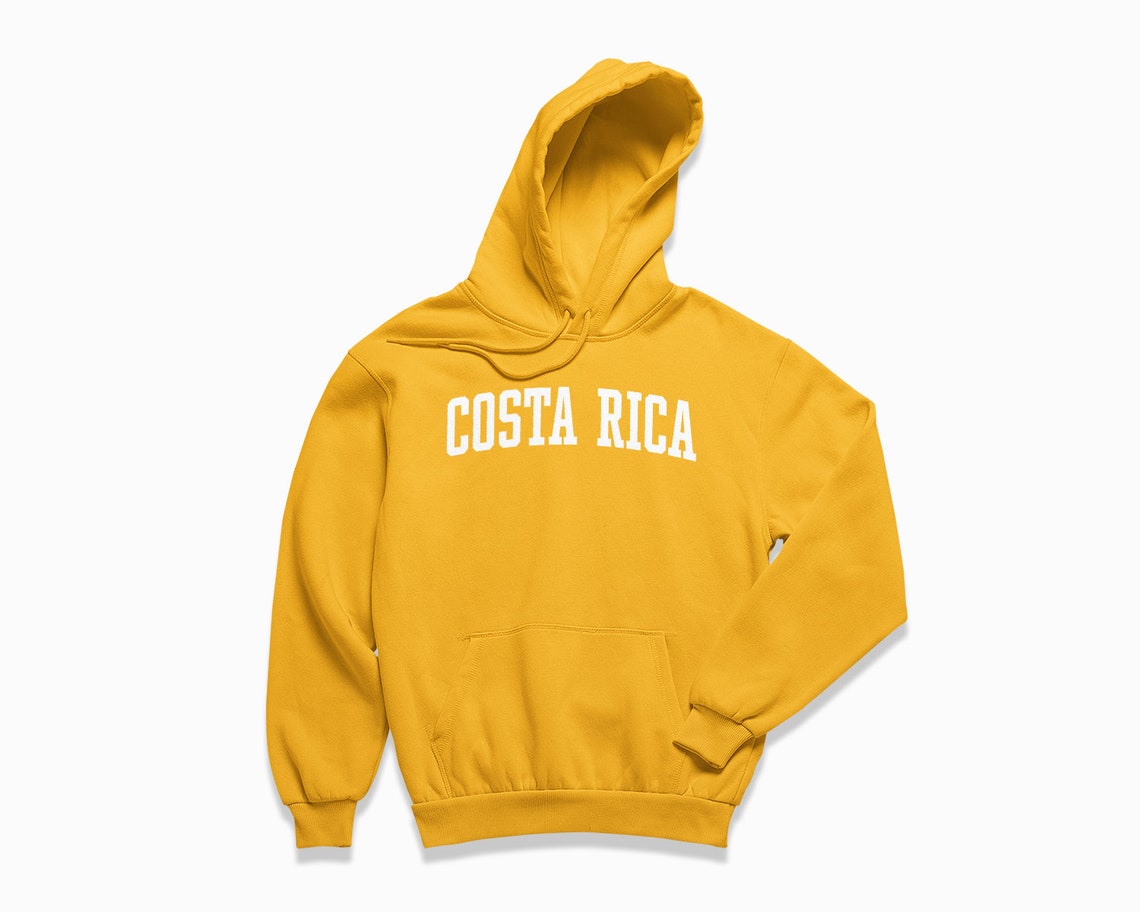 Costa Rica Hoodie: Costa Rica Hooded Sweatshirt / College - Etsy UK