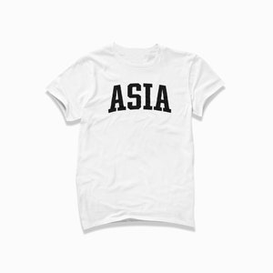 Asia Shirt: Asia T-shirt / College Style T Shirt / Vintage - Etsy