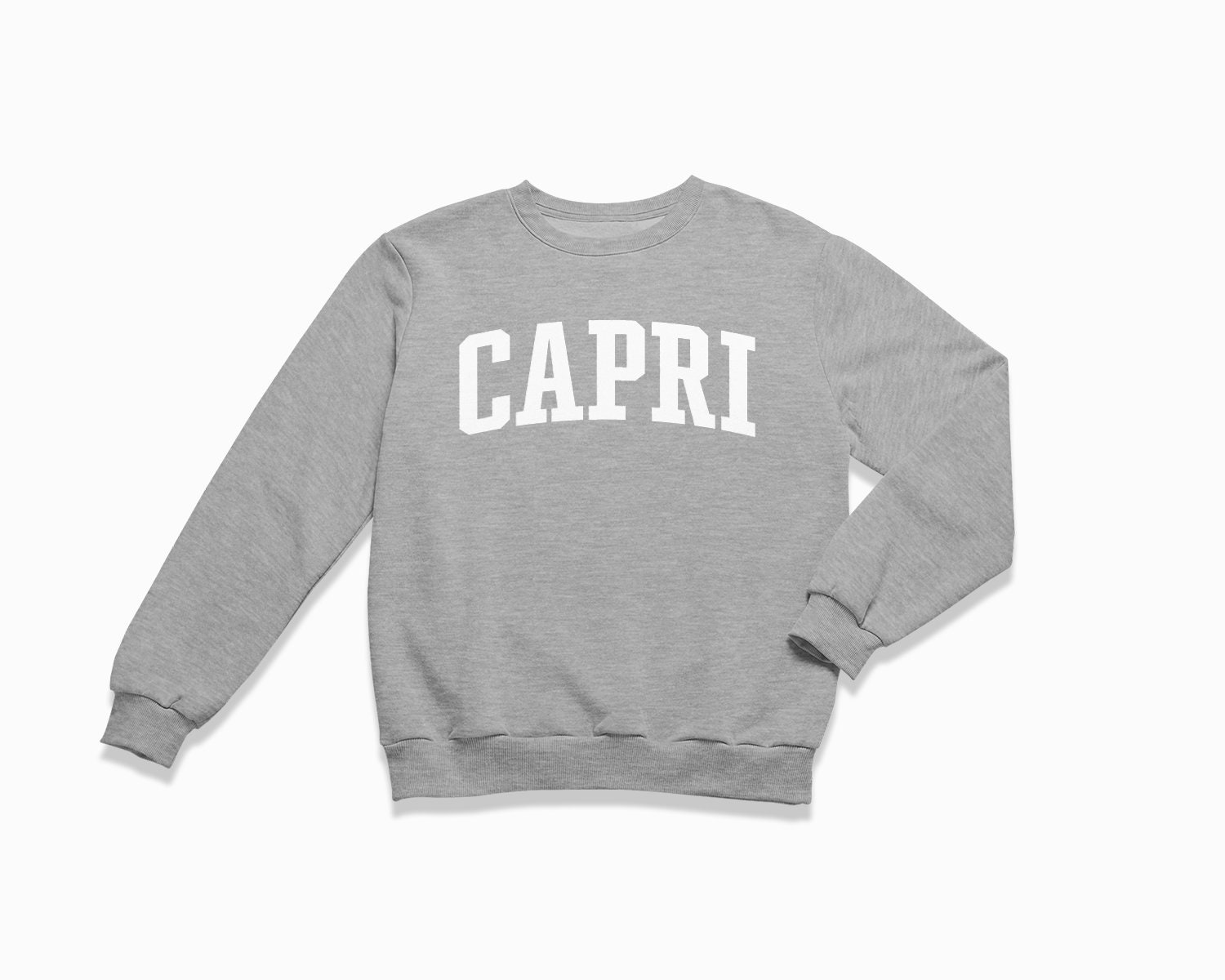 Capri Sweatshirt: Capri Italy Crewneck / College Style - Etsy UK