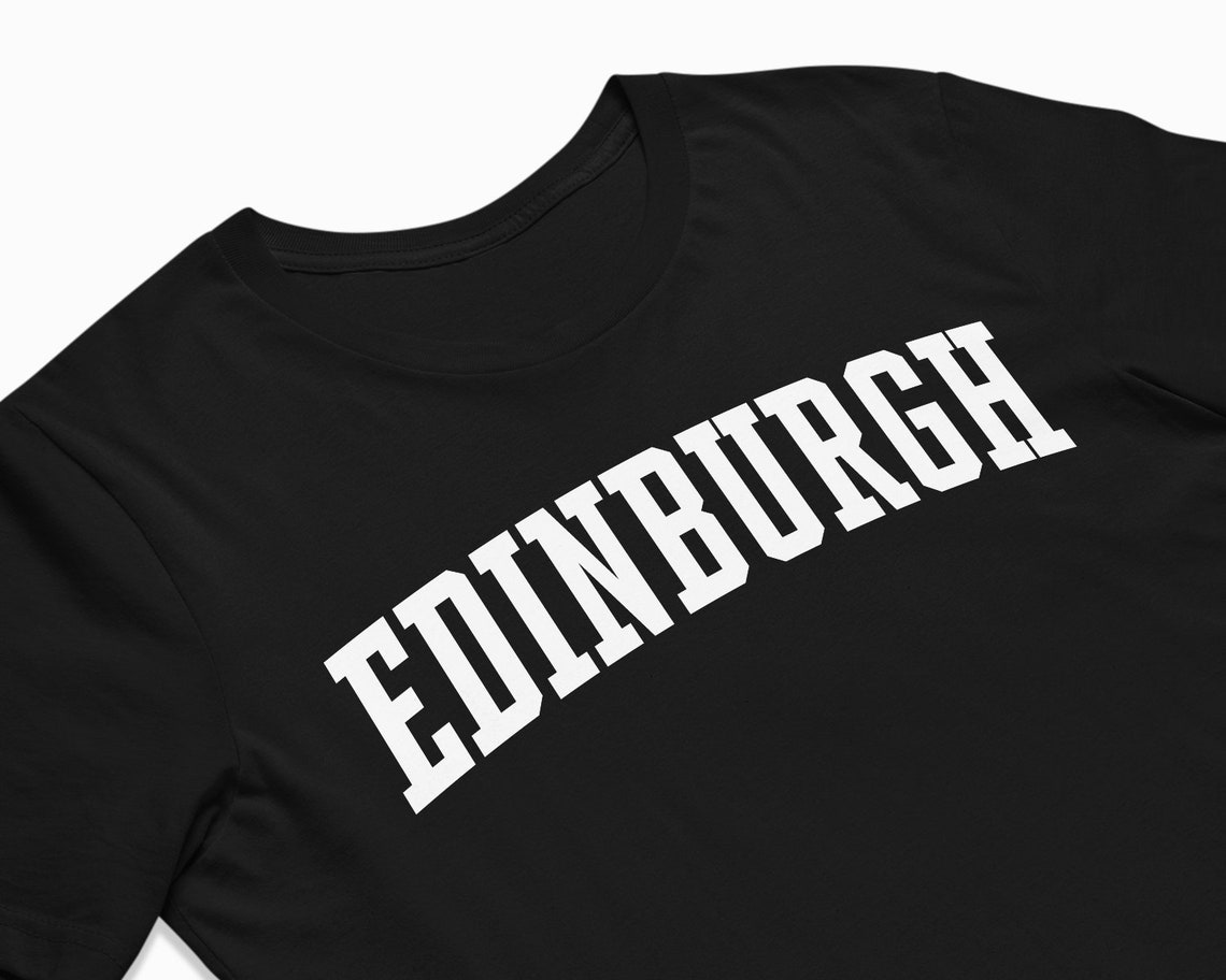 Edinburgh Shirt: Edinburgh Scotland T-shirt / College Style T - Etsy UK