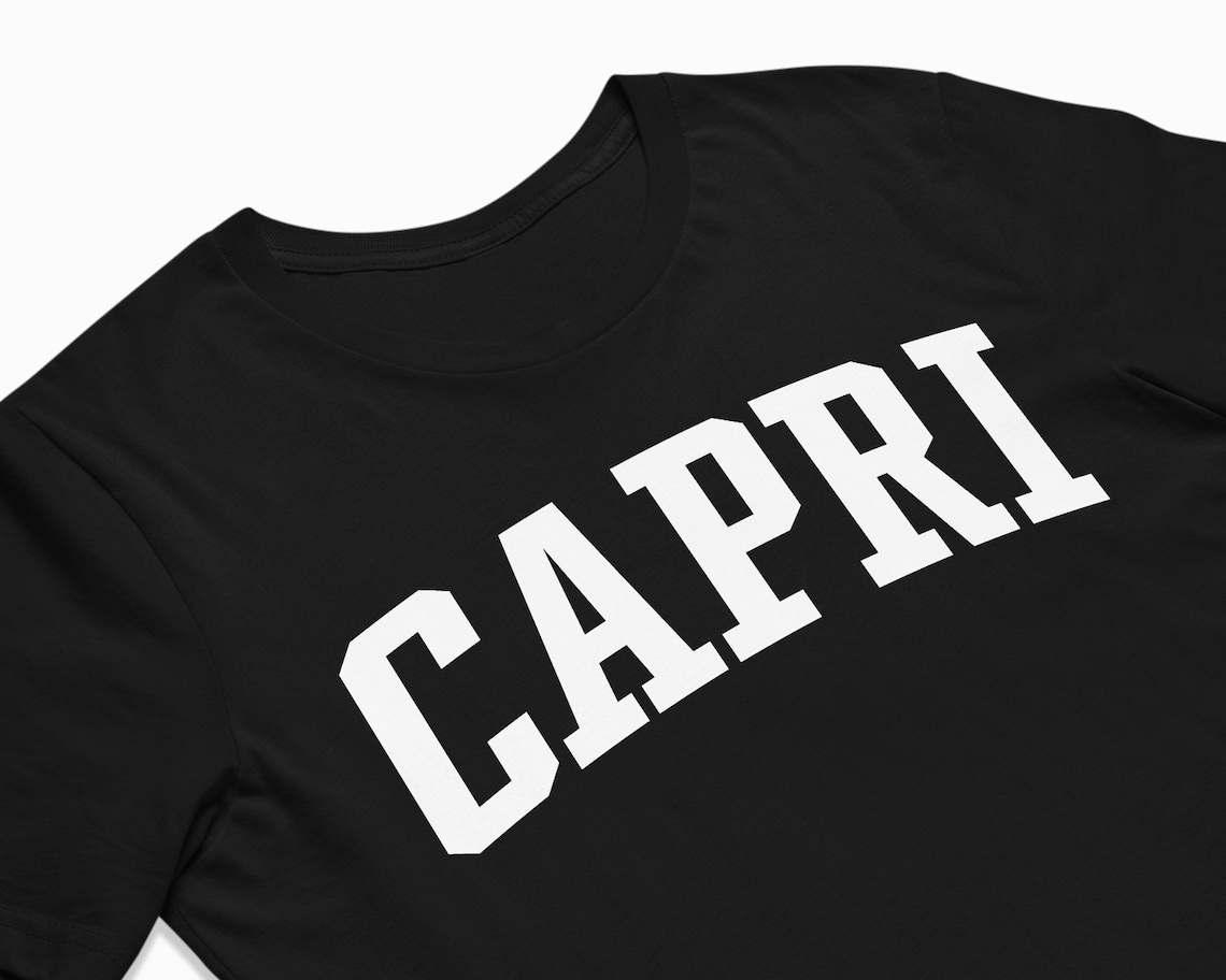 Capri Shirt: Capri Italy T-shirt / College Style T Shirt / - Etsy