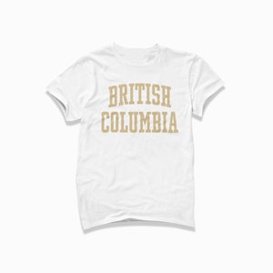 British Columbia Shirt: BC Canada T-shirt / College Style T - Etsy