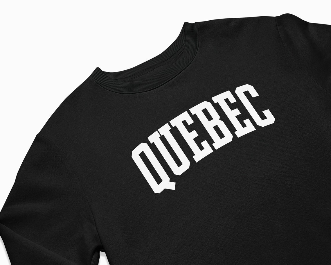 Quebec Sweatshirt: Quebec Canada Crewneck / College Style - Etsy UK