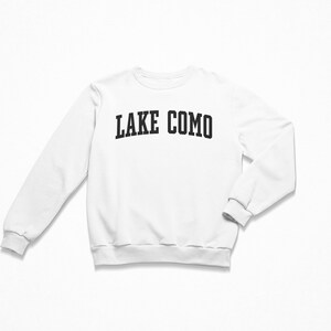 Lake Como Sweatshirt / Lake Como Italy Sweatshirt / College | Etsy