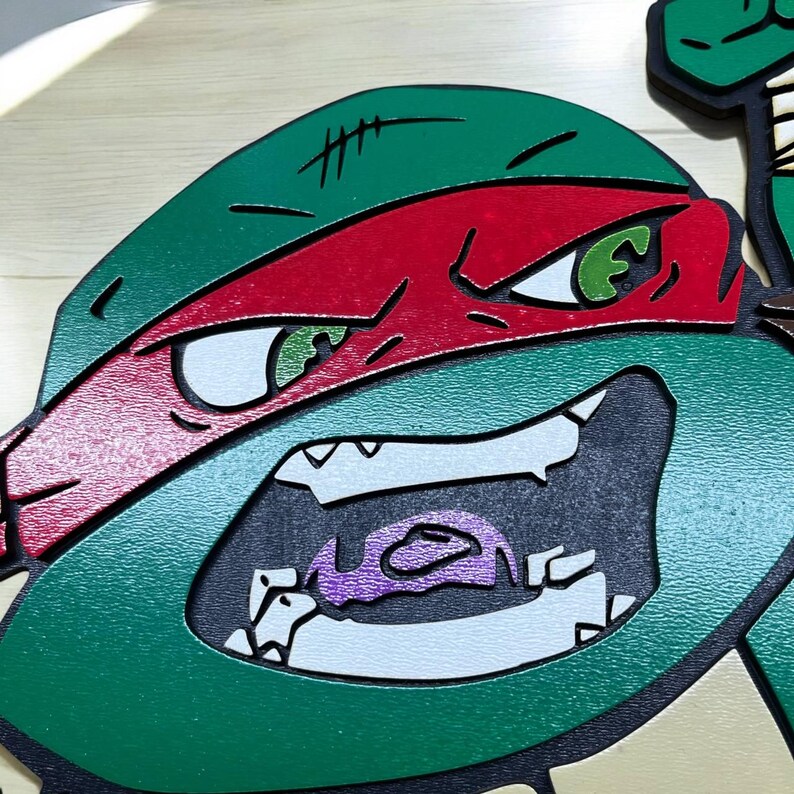 Wall Art teenage Mutant Ninja Turtles Wall Panel Home Decor Kids Room ...