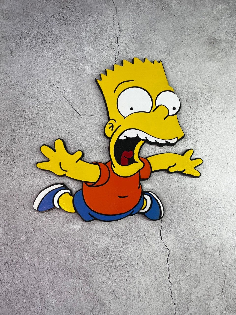 Bart Simpson Wood 3D Sign Panel, Wall Art Poster Print Home,office Room ...