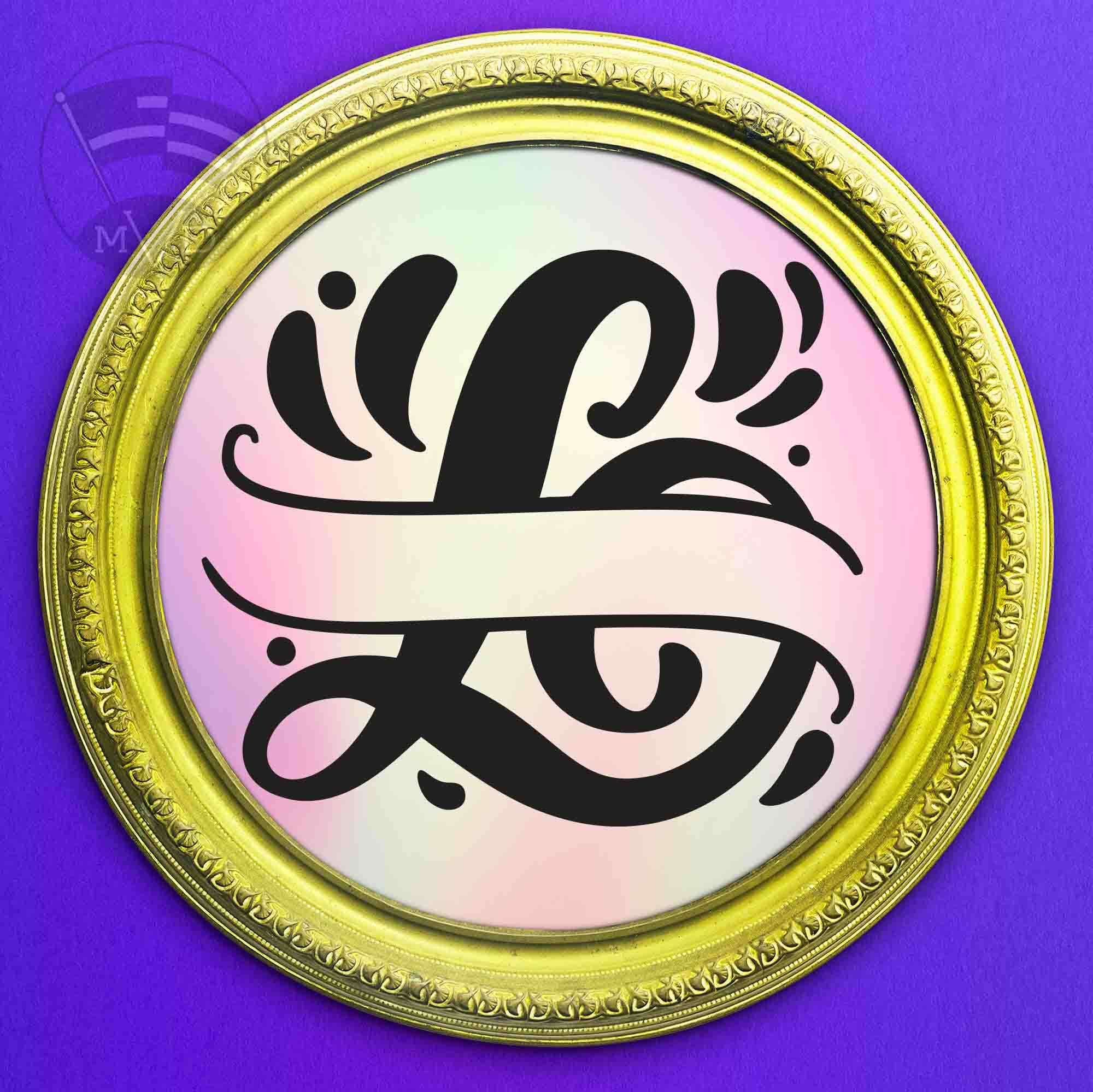 Letter L Split Monogram Svg Eps Dxf Png Bundle to Make Personal Reunion ...