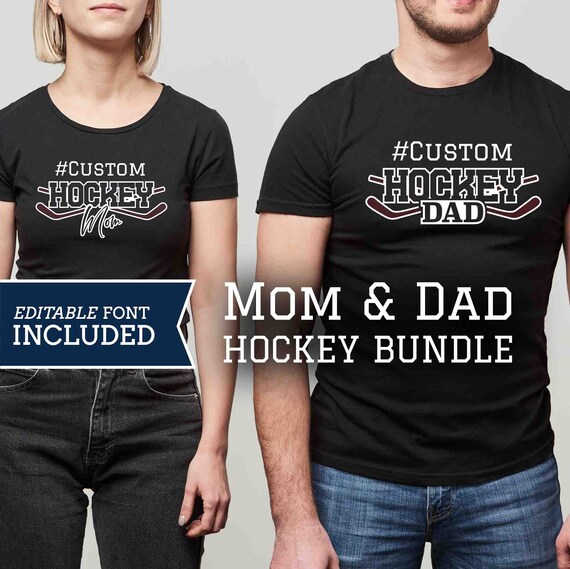 Hockey Mom & Dad Svg Eps Dxf Bundle to Make a Personalized and - Etsy