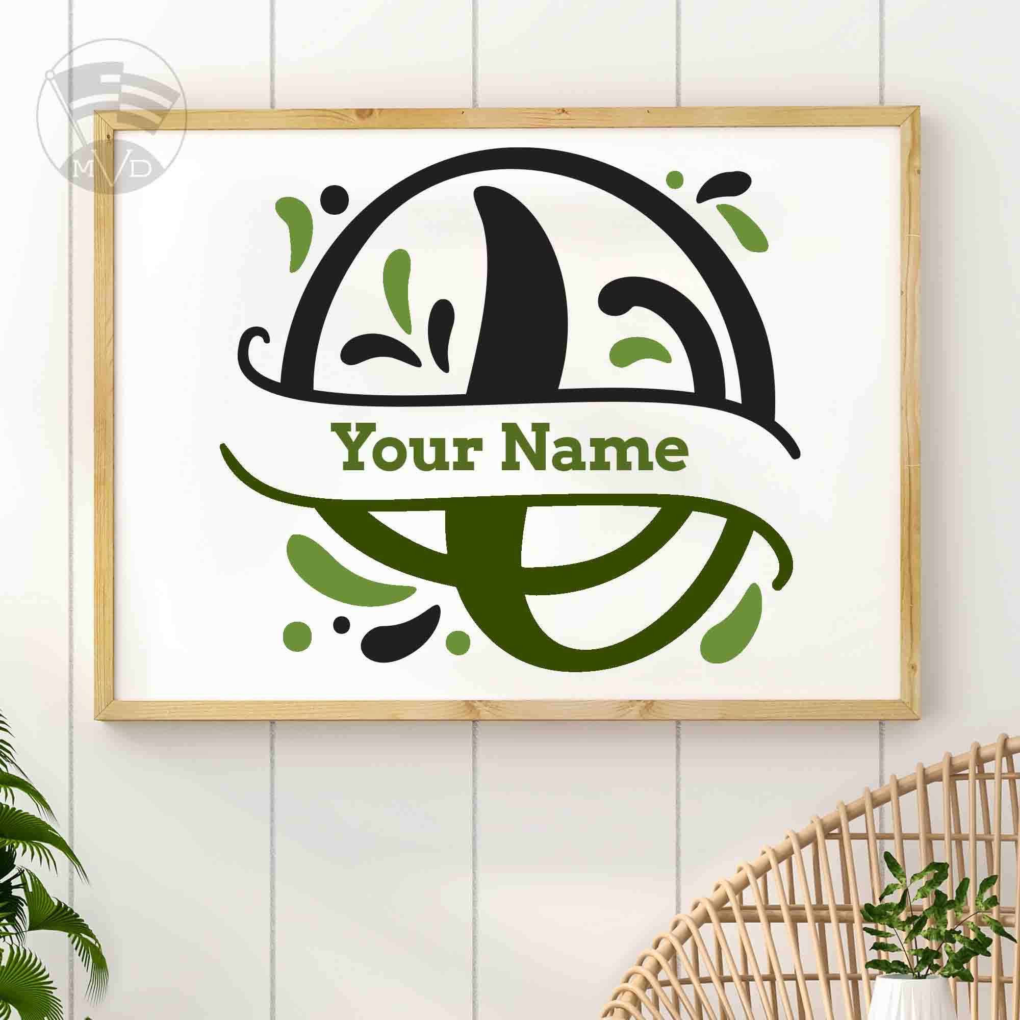 Letter D Split Monogram Svg Eps Dxf Png Bundle to Make Personal Reunion Gifts, Commercial ...