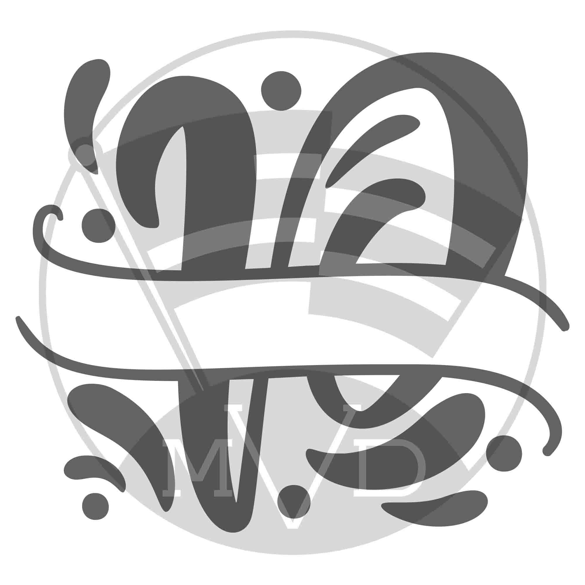 Letter P Split Monogram Svg Eps Dxf Png Bundle to Make Personal Reunion ...
