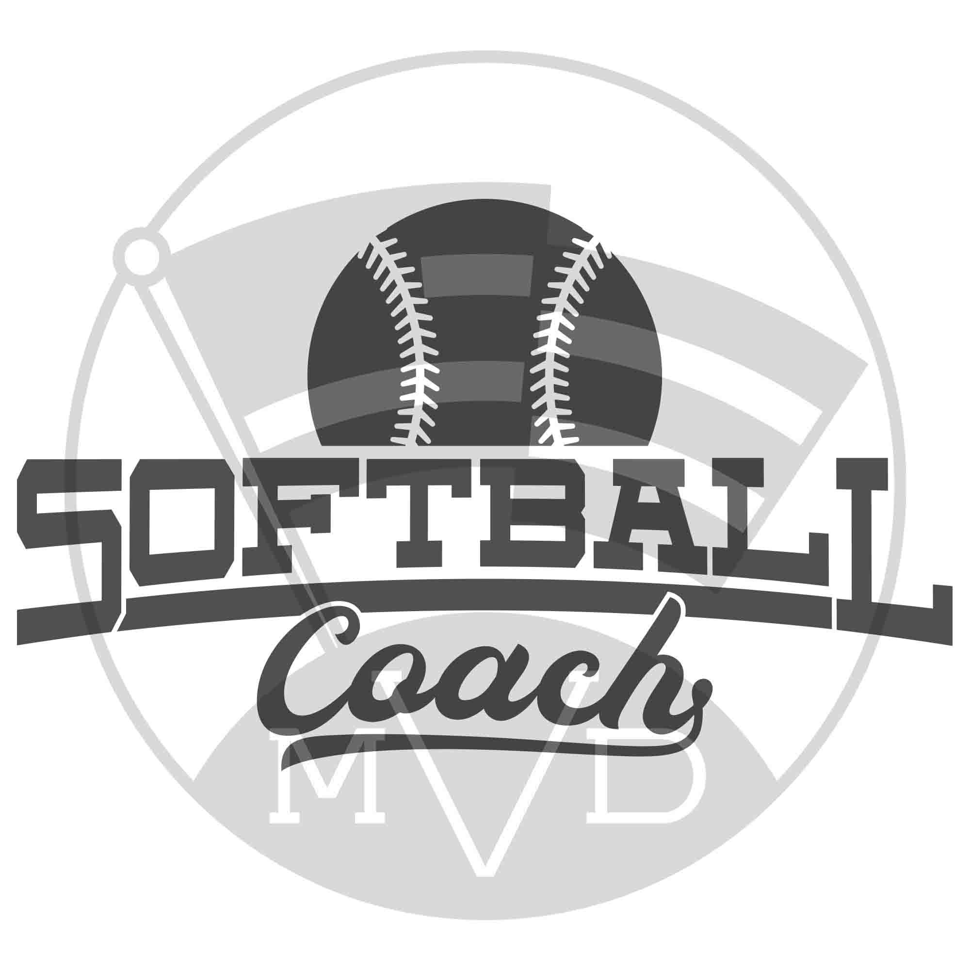 Softball Coach Svg Eps Dxf Png Bundle to Make DIY Personal Game Day ...