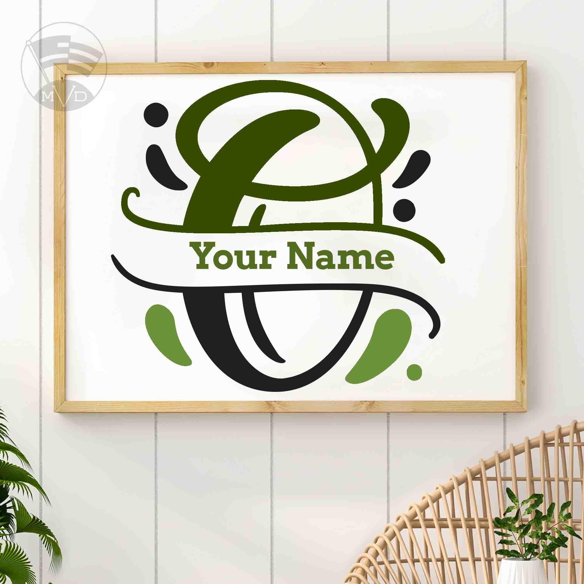 Letter O Split Monogram Svg Eps Dxf Png Bundle to Make Personal Reunion ...