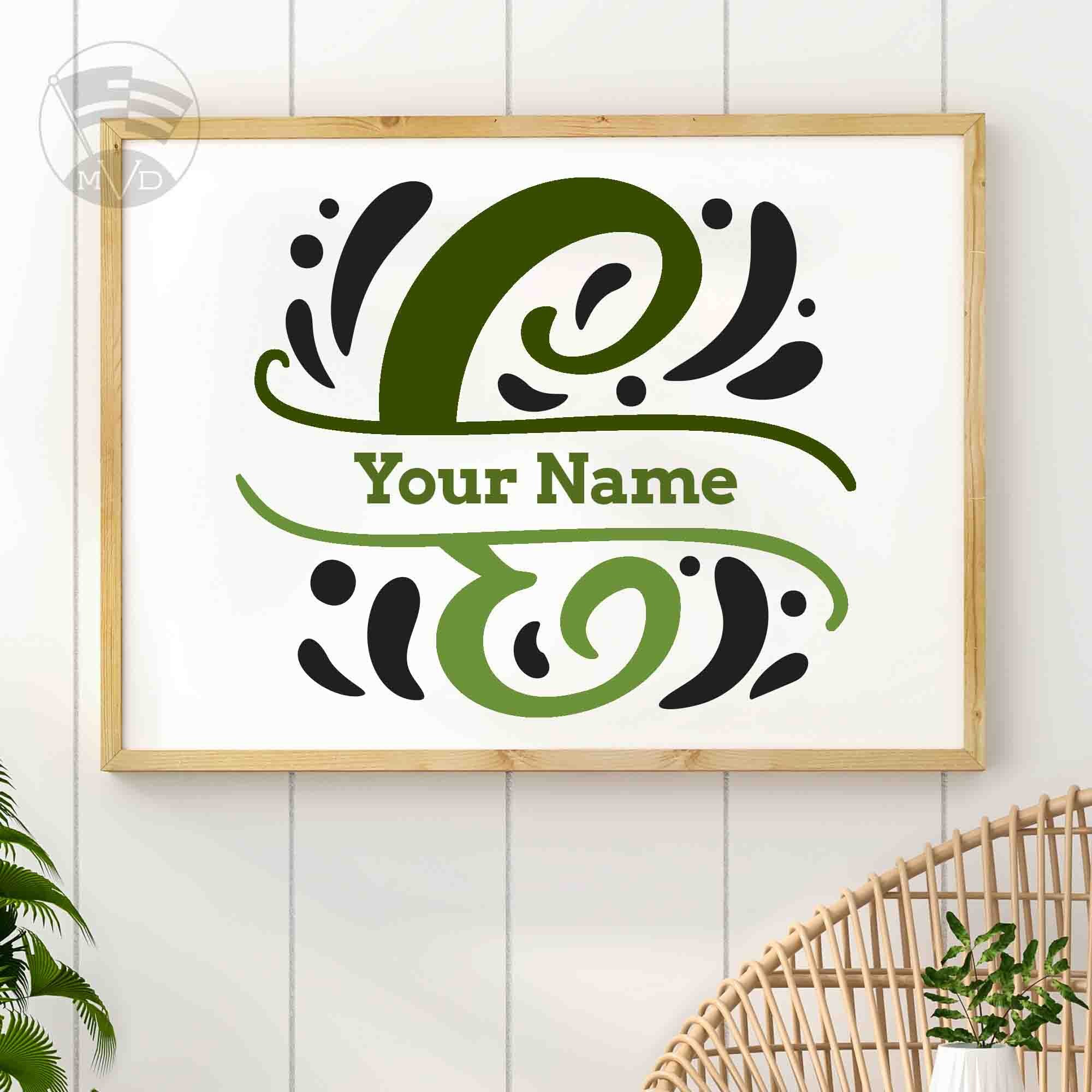 Letter E Split Monogram Svg Eps Dxf Png Bundle to Make Personal Reunion Gifts, Commercial ...