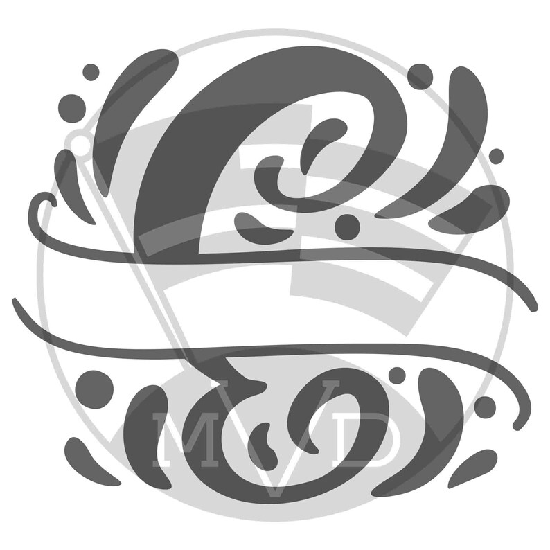 Letter E Split Monogram Svg Eps Dxf Png Bundle to Make Personal Reunion ...