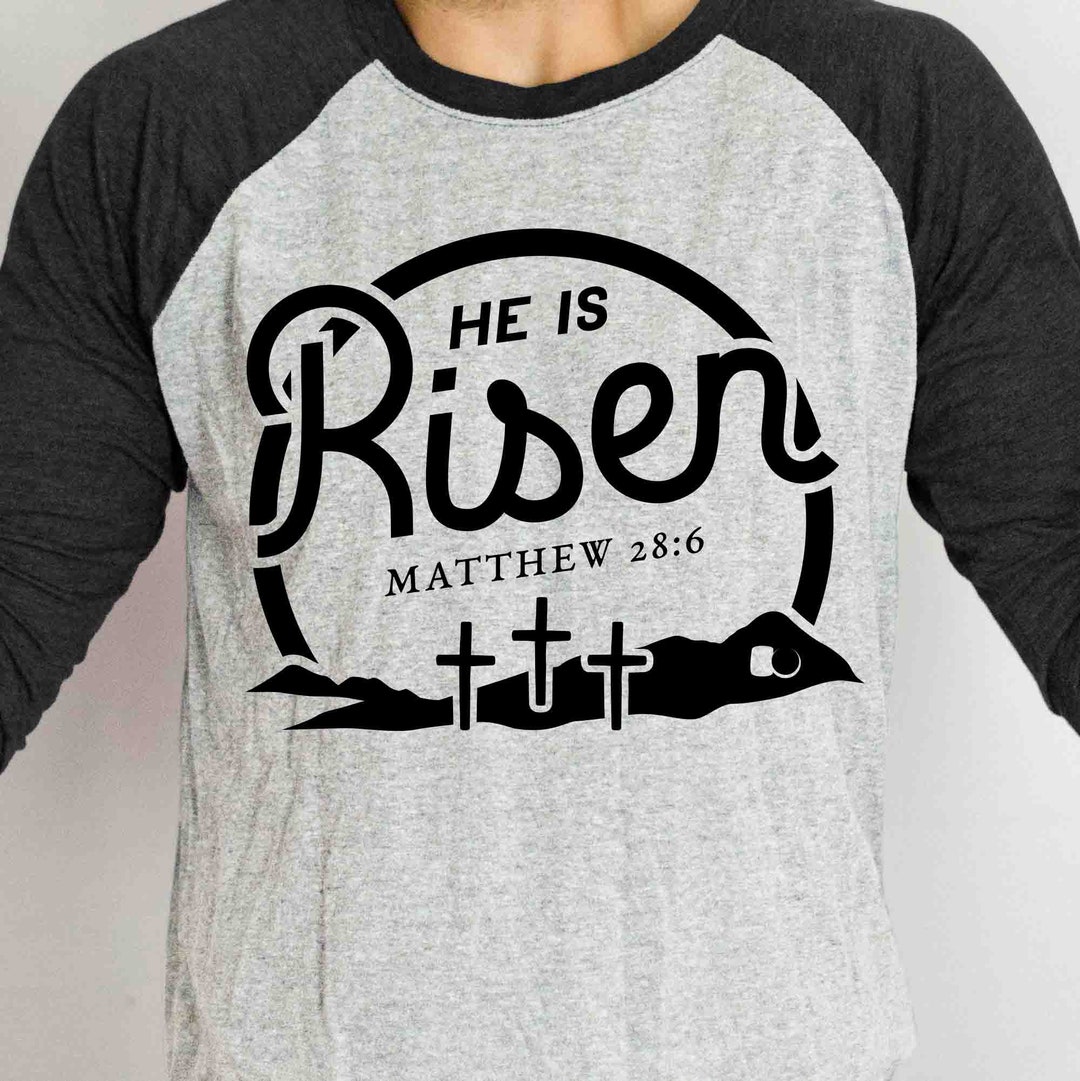 He is Risen Svg Digital Download of Matthew 28 6 as a Christian Bible ...
