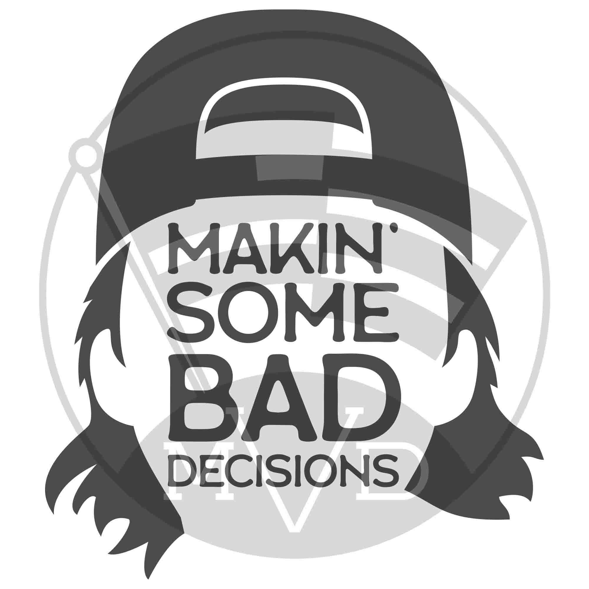 Wallen Makin' Some Bad Decisions Svg Eps Dxf Png Bundle for Personal ...