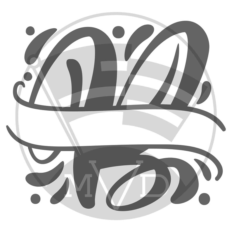 Letter B Split Monogram Svg Eps Dxf Png Bundle to Make Personal Reunion ...