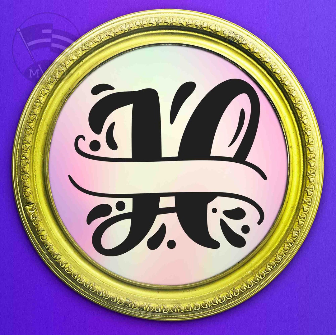 Letter H Split Monogram Svg Eps Dxf Png Bundle to Make Personal Reunion ...