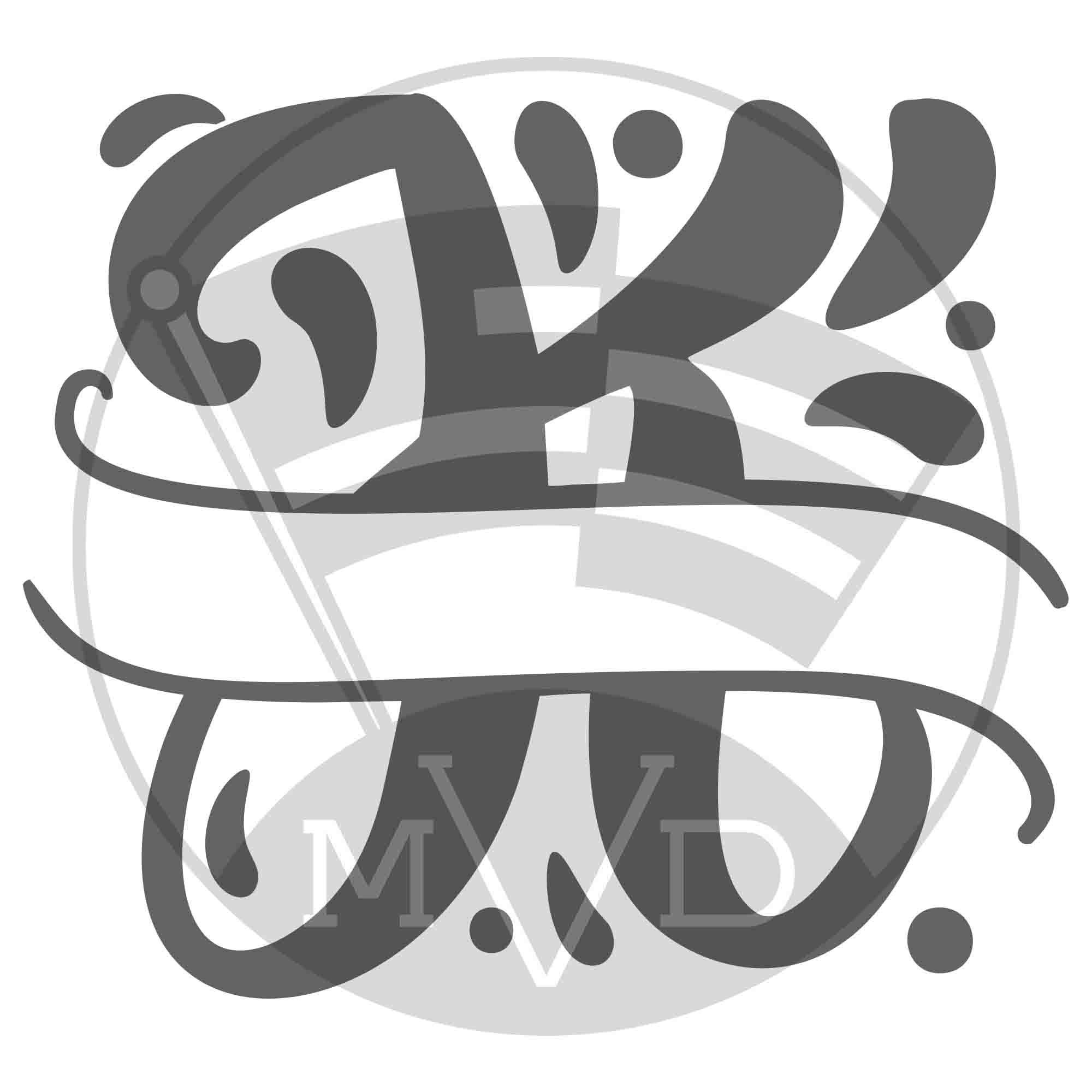 Letter K Split Monogram Svg Eps Dxf Png Bundle to Make Personal Reunion ...