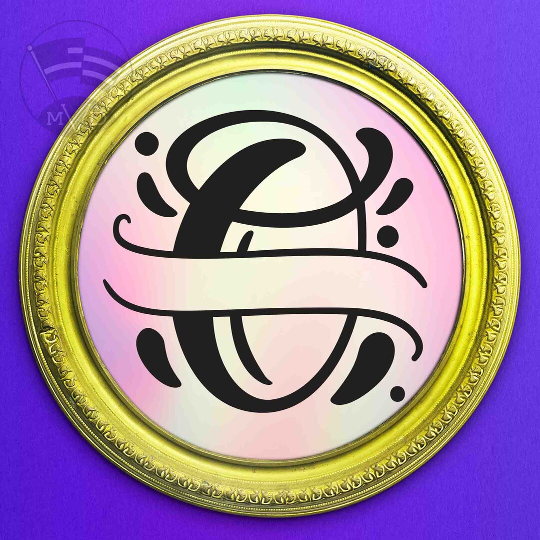 Letter O Split Monogram Svg Eps Dxf Png Bundle to Make Personal Reunion ...