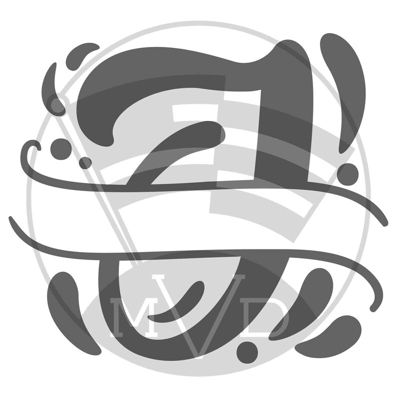 Letter J Split Monogram Svg Eps Dxf Png Bundle to Make Personal Reunion ...