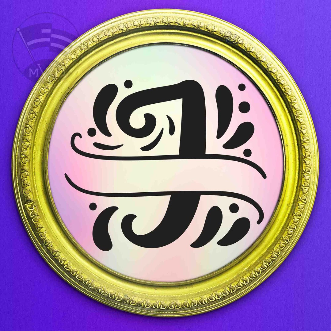 Letter I Split Monogram Svg Eps Dxf Png Bundle to Make Personal Reunion ...