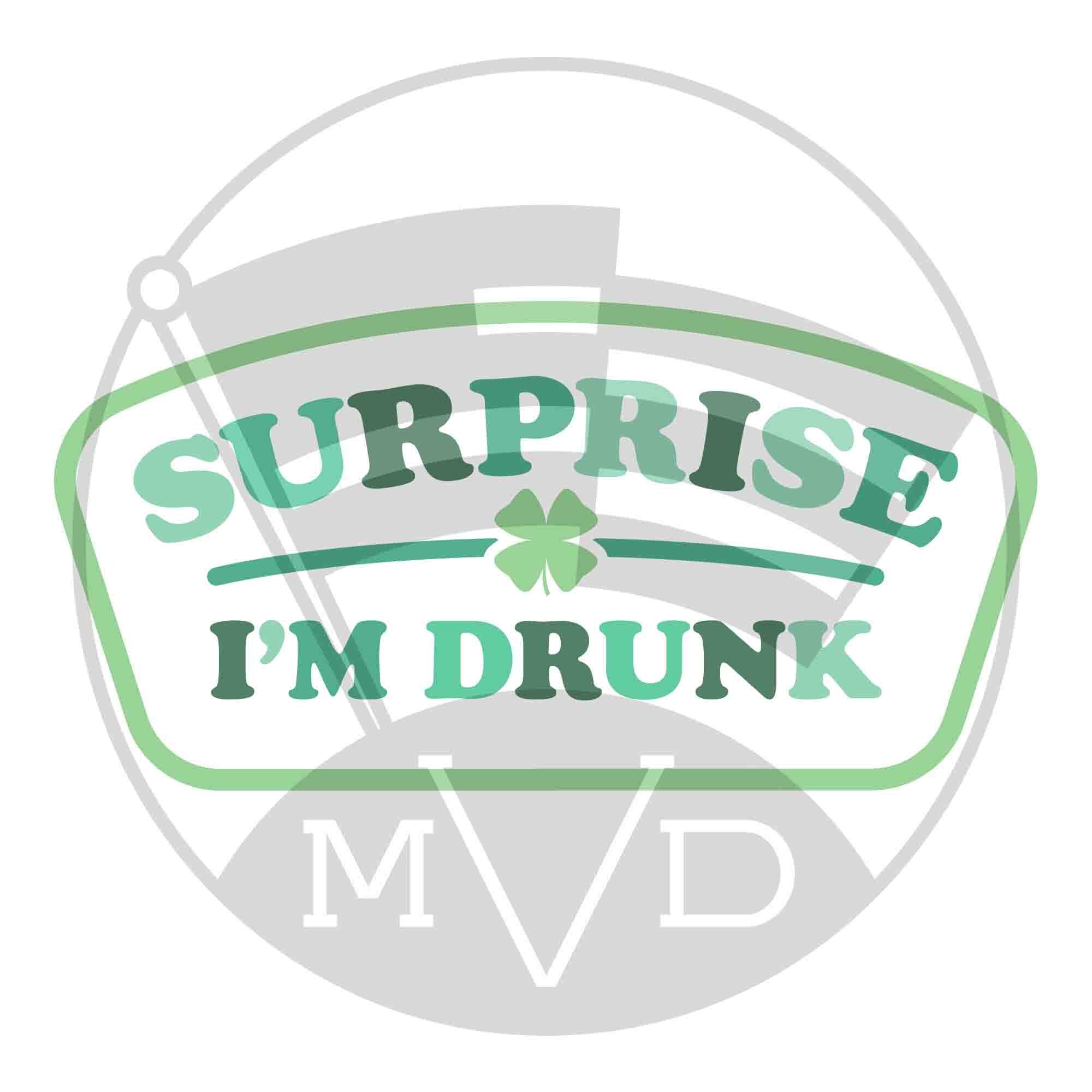 SORPRESA ESTOY BORRACHO Svg Eps Dxf Png Paquete para camisas personales ...