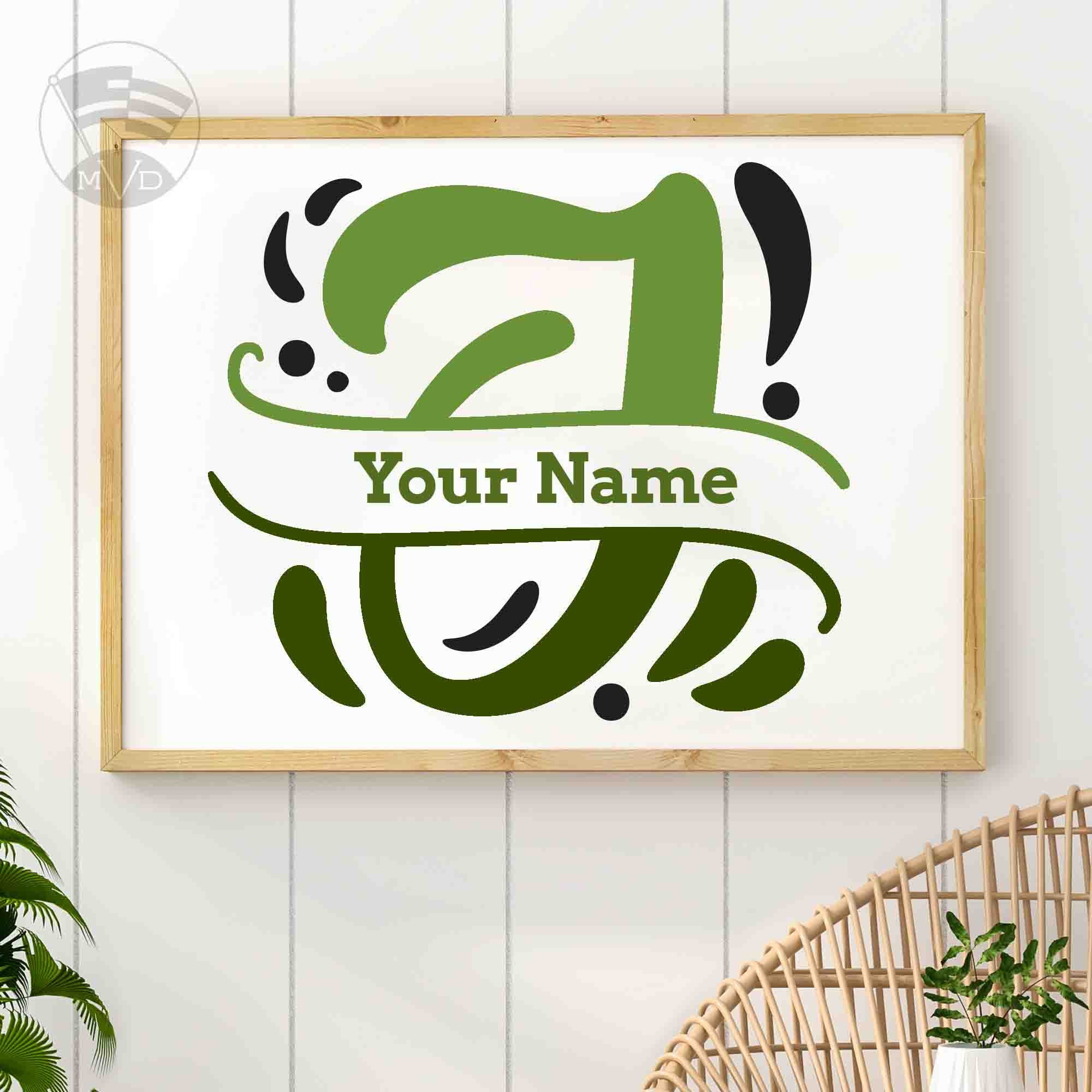 Letter J Split Monogram Svg Eps Dxf Png Bundle to Make Personal Reunion ...