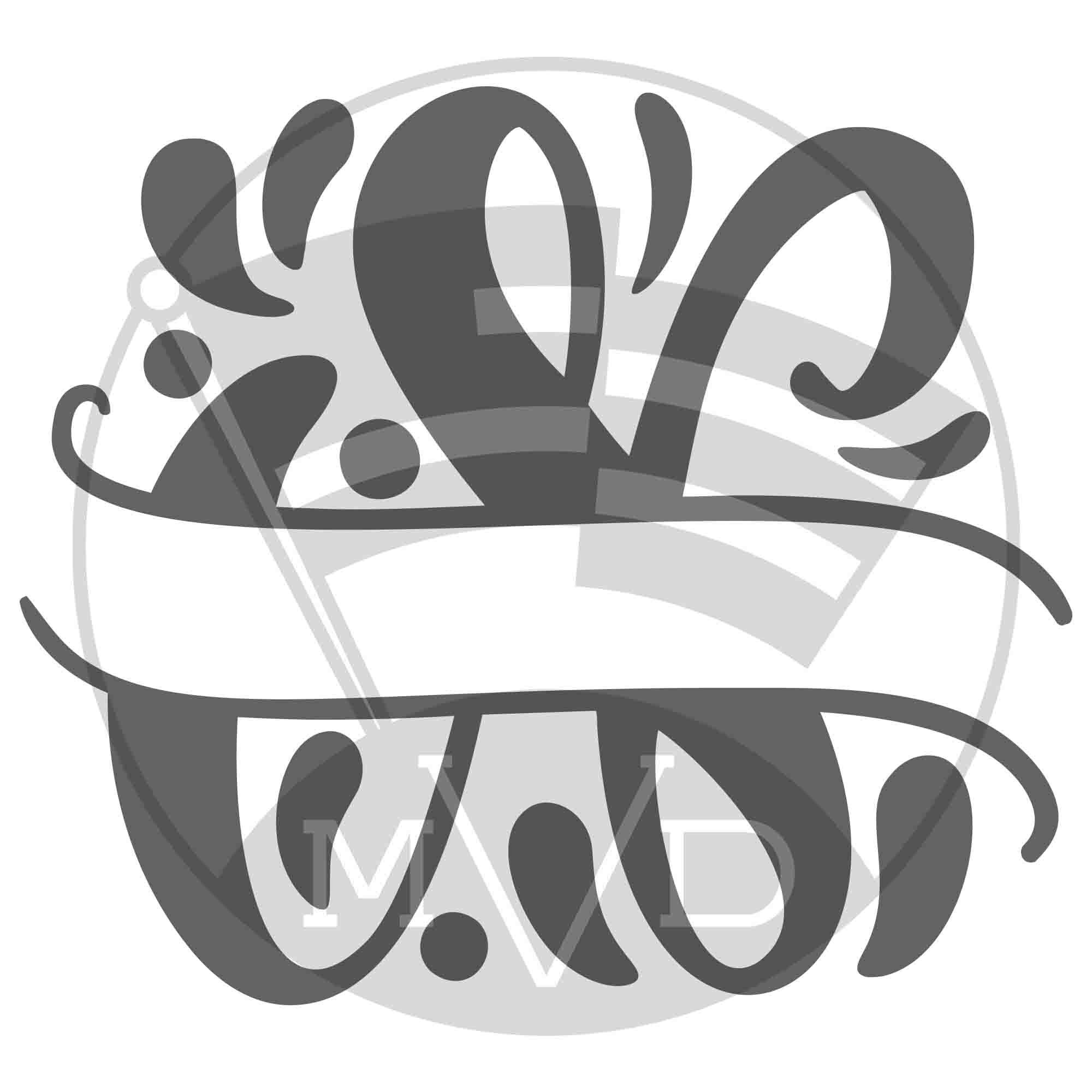 Letter N Split Monogram Svg Eps Dxf Png Bundle to Make Personal Reunion ...