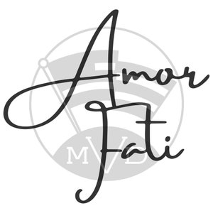 Amor Fati Svg! Instant Digital Download of Inspirational Latin Phrase ...