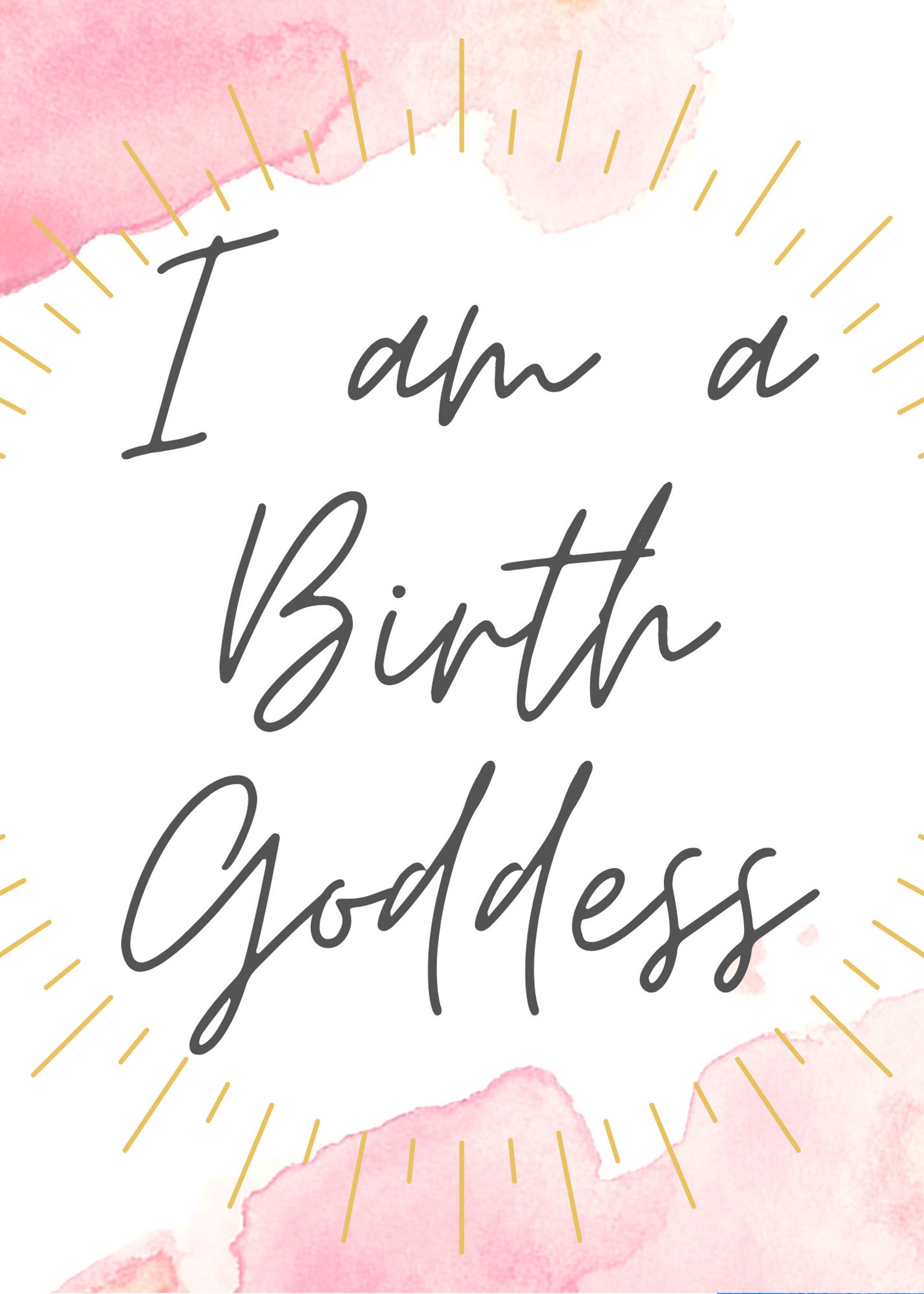 Printable Birth Affirmations, Natural Birth, Affirmations for Birth ...