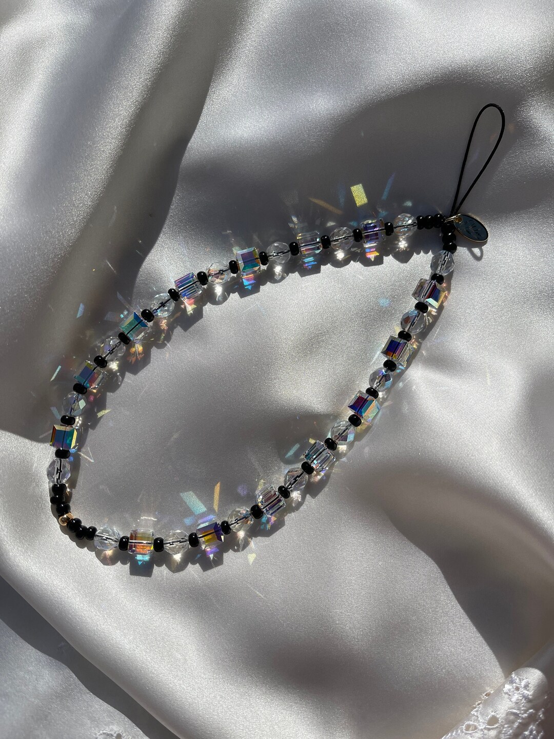 Crystal Beaded Phone Jewelry Grigri Cube Charm Cell Phone - Etsy